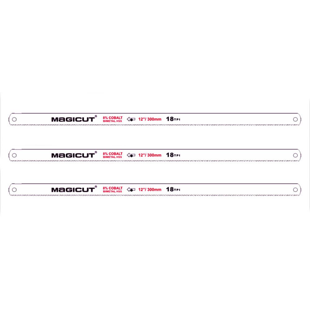 ใบเลื่อยตัดเหล็ก Bimetal 8% Cobalt High Speed Steel 18 ฟัน